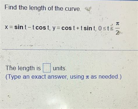 Solved Find The Length Of The