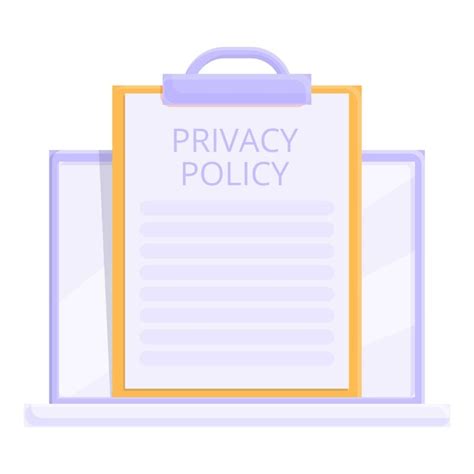 Premium Vector Online Safe Protect Icon Cartoon Vector Privacy Policy