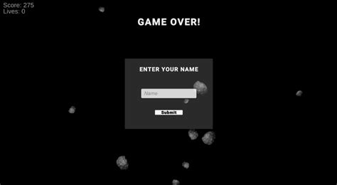 Github Denizoralasteroids Asteroids Game Made With Unity