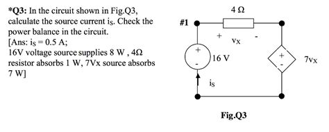 Solved In The Circuit Shown In Fig Q Calculate The Source Chegg