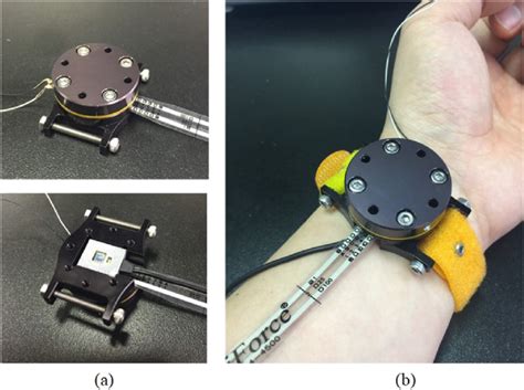 Fabricated Ppg Platform A Top And Bottom Views B A Human Wrist Download Scientific