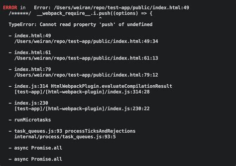 Cannot Read Property Push Of Undefined · Issue 7 · Webhotelierwebpack Fast Refresh · Github