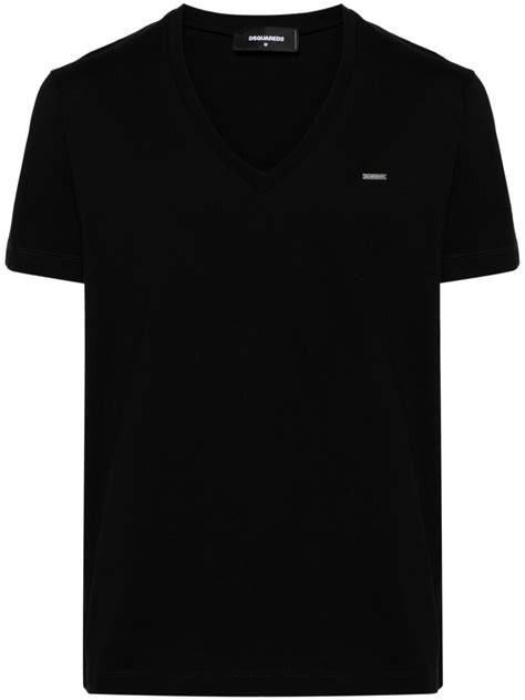 Dsquared2 로고 장식 티셔츠 블랙 Farfetch Kr