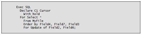 embedded sql operations using free format mc press online