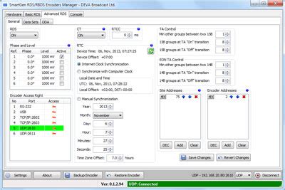DEVA SmartGen 4 1 RDS Encoder W LAN USB RS232 RadioActive