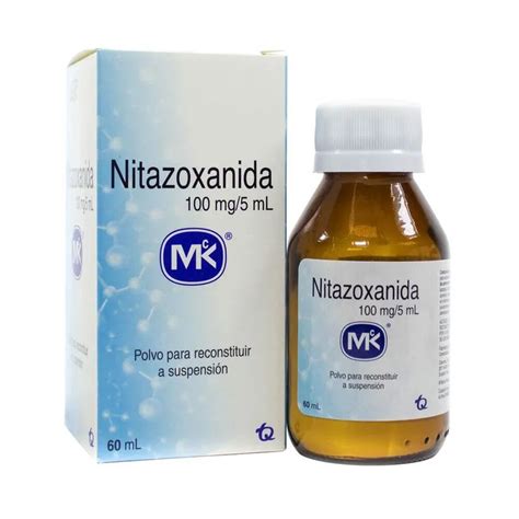 Nitazoxanida 100 Mg 5 Ml 2 Suspensión Oral · 60 Ml