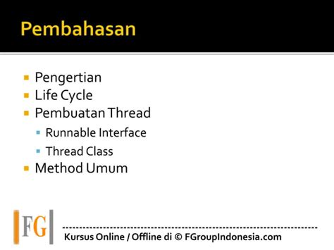 Modul Kelas Programming Java Thread Pptx Programming Languages Computing