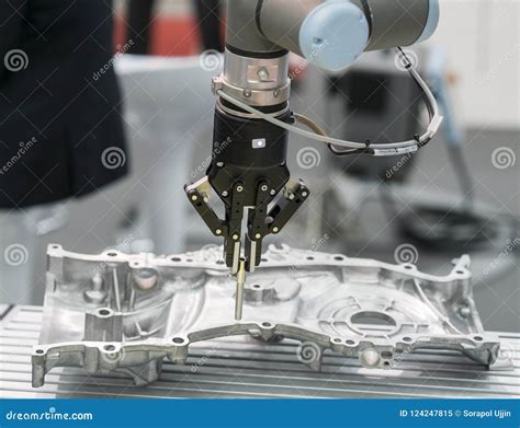 Robot Arm For Automatic Production Line Stock Image Image Of Accuracy Engineering 124247815