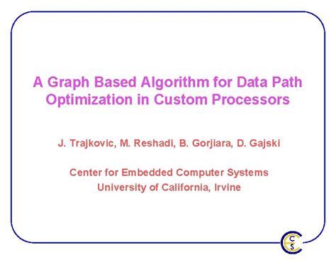 A Graph Based Algorithm For Data Path Optimization