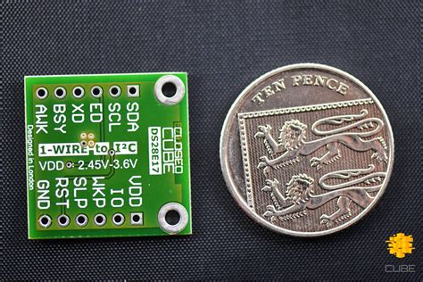 ds28e17 1 wire to i2c master bridge breakout board from closedcube on