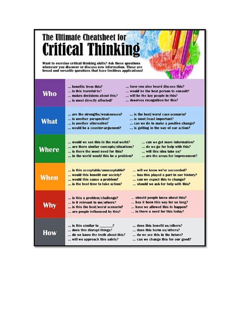 Critical Thinking Questions Pdf