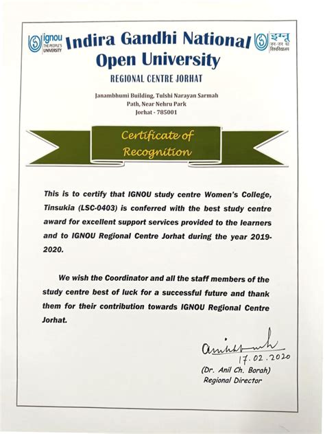 Ignou Tinsukia Study Centre Women S College Tinsukia