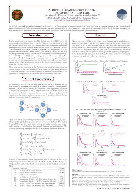 Pdf A Dengue Transmission Model Dynamics And Control