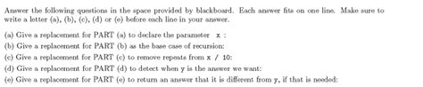 Solved Problem 4 10 Points The Recursive Function