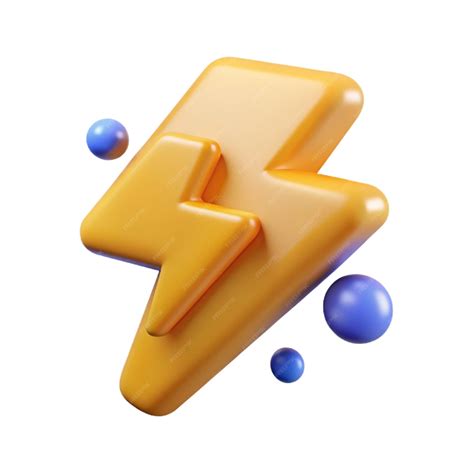 Lightning Business Concept 3d Vector Icon Ilustration Minimal Style Premium Ai Generated Vector