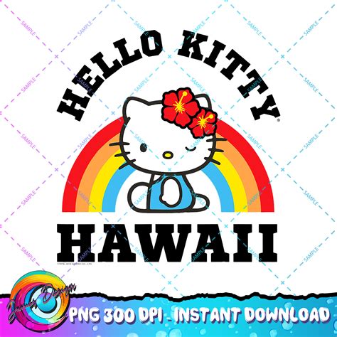 Hello Kitty Hawaii Rainbow Png Download Copy Inspire Uplift