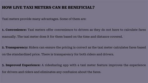 Ppt Automating The Fare Calculation With Live Taxi Meter Powerpoint