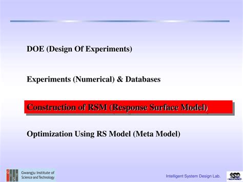 Ppt Response Surface Methodology Powerpoint Presentation Free Download Id4342787