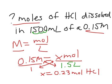 Molarity Calculations Part Science ShowMe