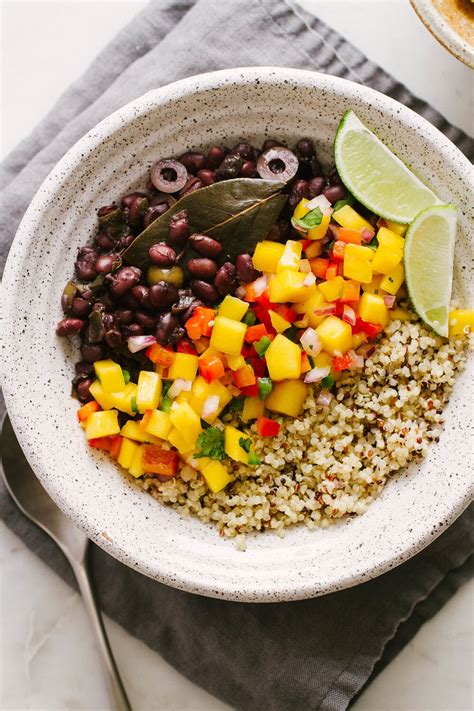 Cuban Black Bean Mango Bowl The Simple Veganista
