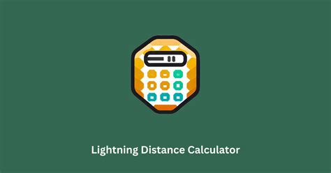 Lightning Distance Calculator Calculator Hive