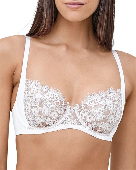 Skarlett Blue Entice Underwire Full Coverage Bra In White Modesens