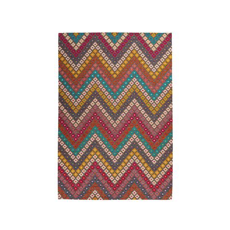 Kleurrijk Vloerkleed Patty Zigzag 225 Multi Volero