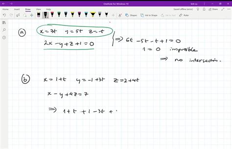 Solveddetermine Whether The Line And Plane Intersect If So Find The