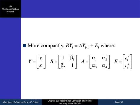 Ppt Chapter 13 Vector Error Correction And Vector Autoregressive Models Powerpoint