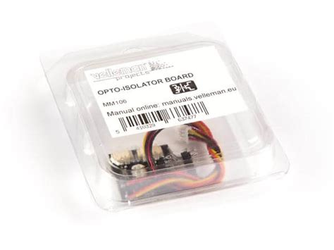 Velleman Mm106 Arduino Opto Isolator Mini Module Quasar Uk