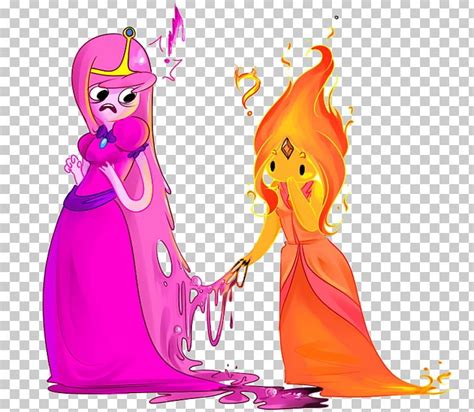 Princess Bubblegum Marceline The Vampire Queen Finn The Human Flame