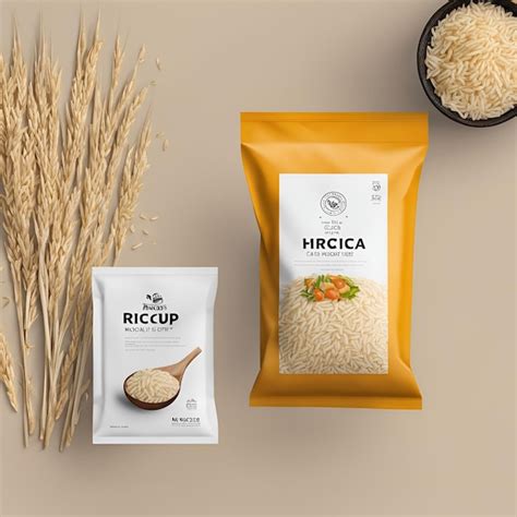Rice Bag Mockup Premium Ai Generated Image