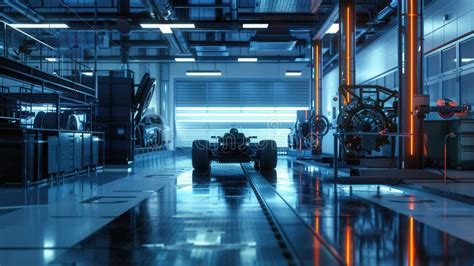 Finished Cars Undergo Rigorous Testing At A Modern Lab Track In An