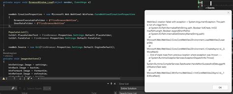 Latest Pre Release Initilazation Error Issue MicrosoftEdge WebView Feedback GitHub