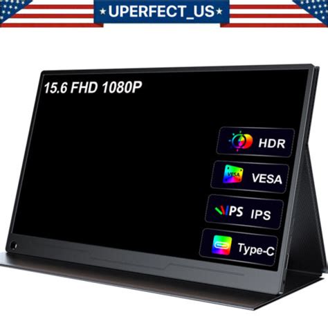 Fhd Portable Monitor 15 6 Inch Hdr Hd Display For Raspherry Pi 3 4 Xbox 360 Ps4 8432285921374 Ebay