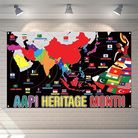Buxiuer Aapi Heritage Month Photo Booth Backdrop Asian