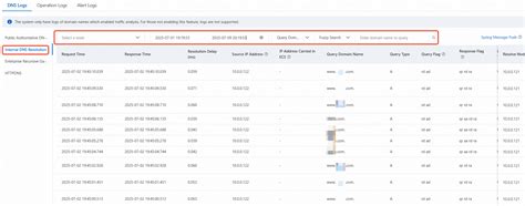 Intranet Domain Name Resolution Logs Alibaba Cloud Dns Alibaba