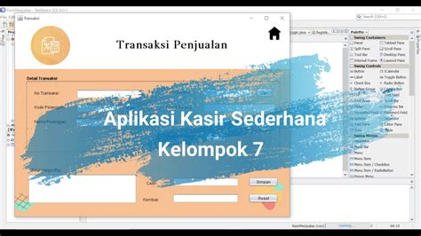 Membuat Aplikasi Kasir Sederhana Menggunakan Java Netbeans Youtube