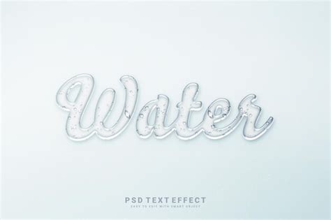 Premium Psd Water Text Effect