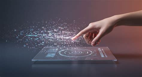 Abstract Representation Of An Ai Processor With Bright Data Streams And