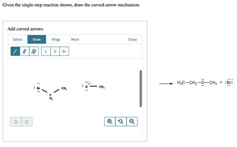 solved given the single step reaction shown draw the