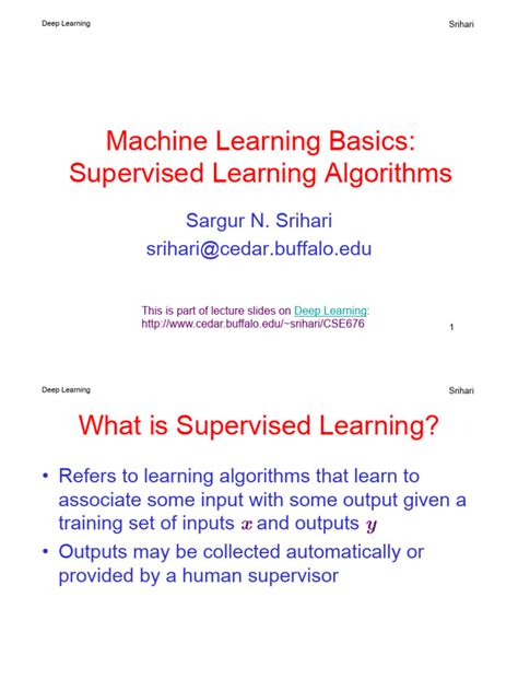 supervised learning algorithms pdf support vector machine logistic regression