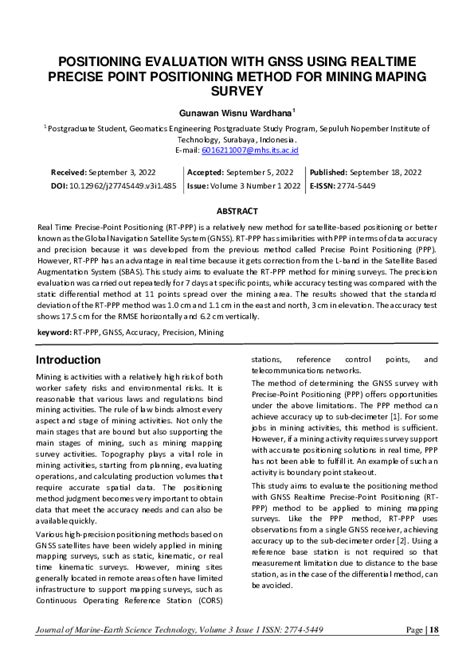 pdf positioning evaluation with gnss using realtime precise point