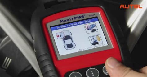 Autel Ts601 And Mx Sensor To Active And Clone Tpms For Porsche Cayenne