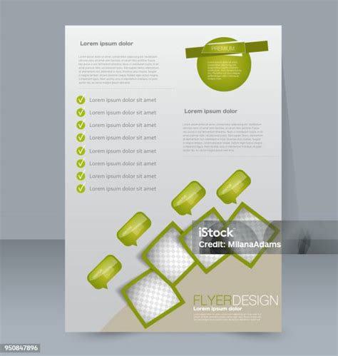 추상 전단지 디자인 배경입니다 브로셔 템플릿입니다 잡지 표지 사업 이랑 교육 프레 젠 테이 션 보고서에 대 한 벡터 일러스트입니다 그린 색상입니다 0명에 대한 스톡 벡터