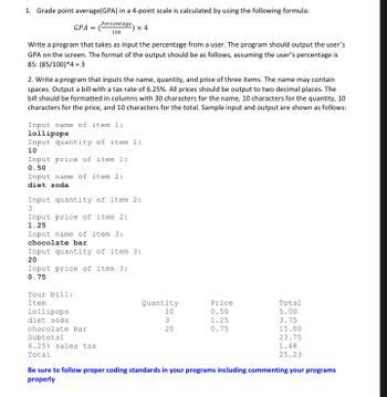 Answered Grade Point Average GPA In A Point Scale Is Calculated By Using The Following