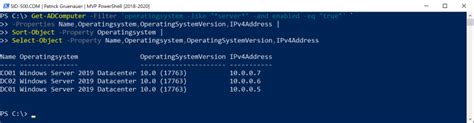 Powershell Retrieve List Of Domain Computers By Operating System Sid 500com