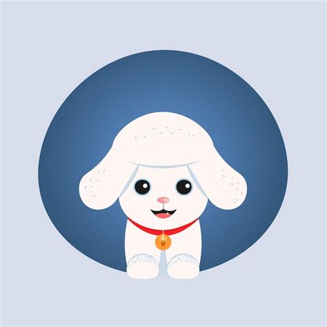 Premium Vector Cute Dog In Flat Style Vector Character