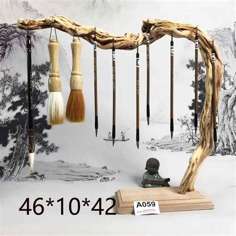 아트 브러쉬 홀더 펜 걸이 브러쉬 선반 단단한 나무 심플 Aliexpress