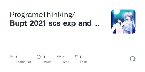 GitHub ProgrameThinking Bupt Scs Exp And Text